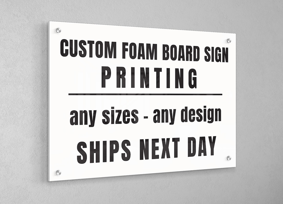 Custom Foam Board Printing - Personalized Sign - Family Photo Poster ...