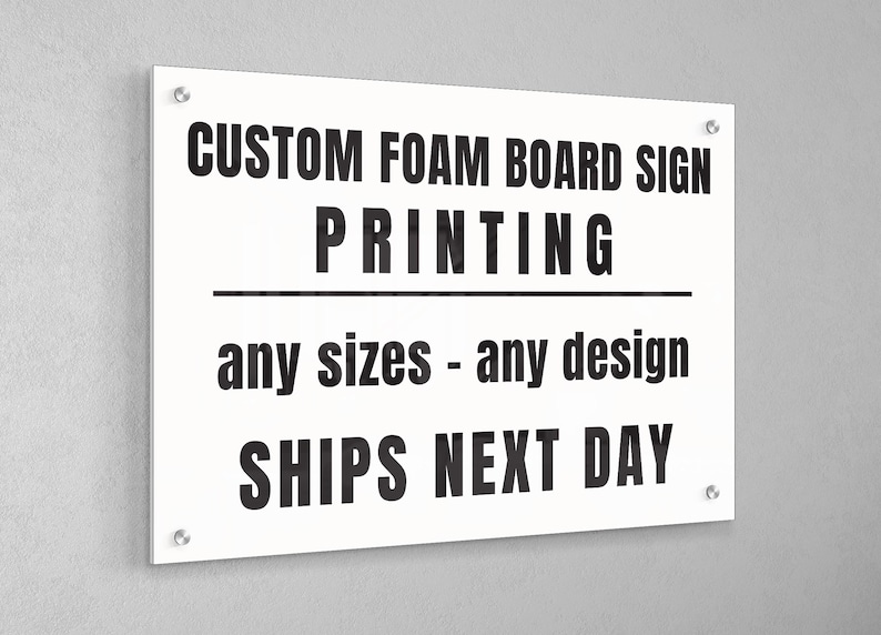 Custom Foam Board Sign Printing: Photo, Wedding, Event - Etsy