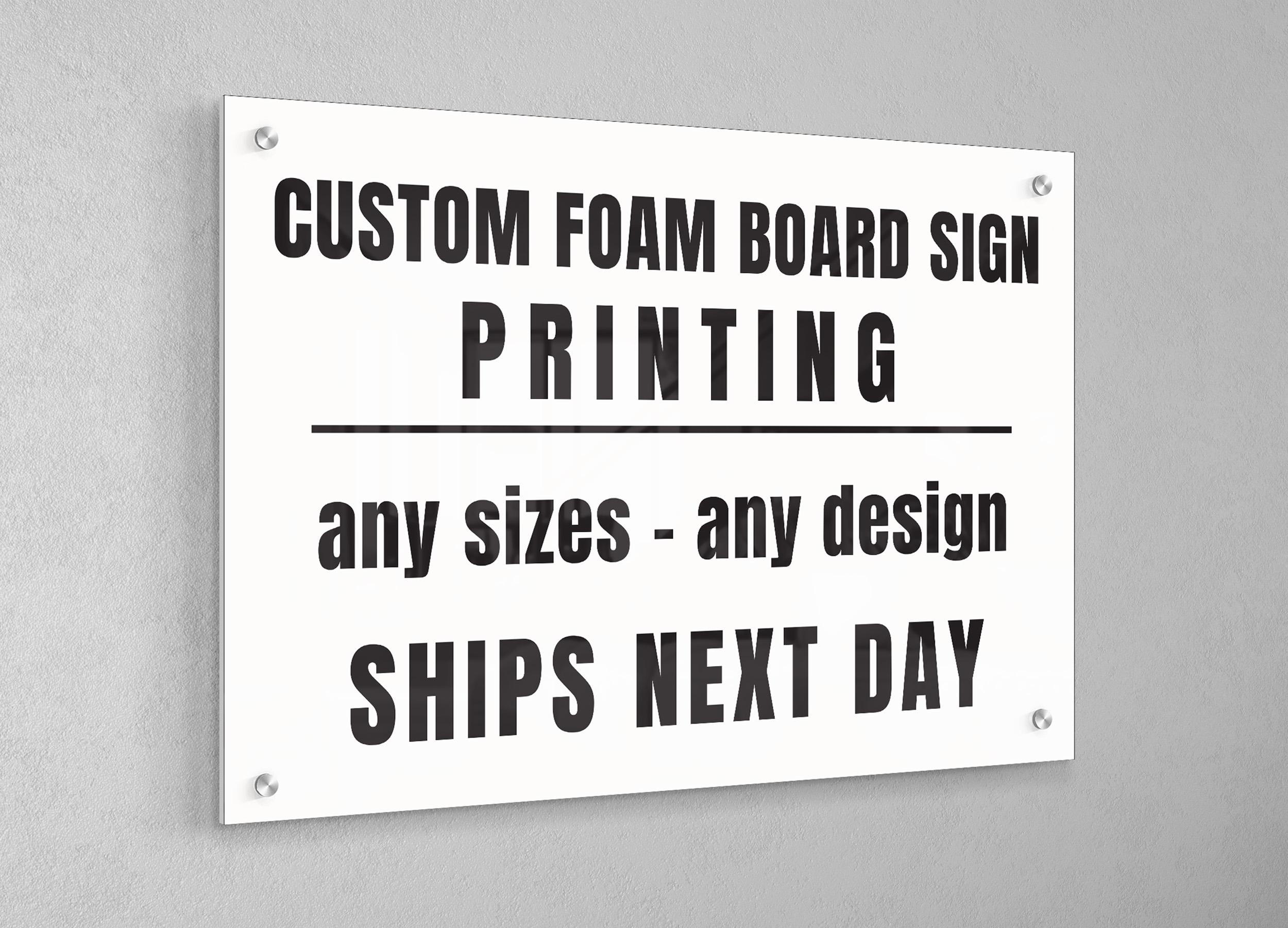 Custom Foam Board Sign Printing: Photo, Wedding, Event - Etsy
