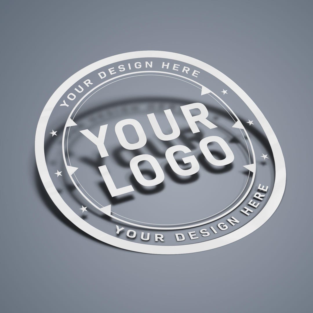 Custom Clear Logo Stickers: Die Cut, Waterproof, Transparent - Etsy