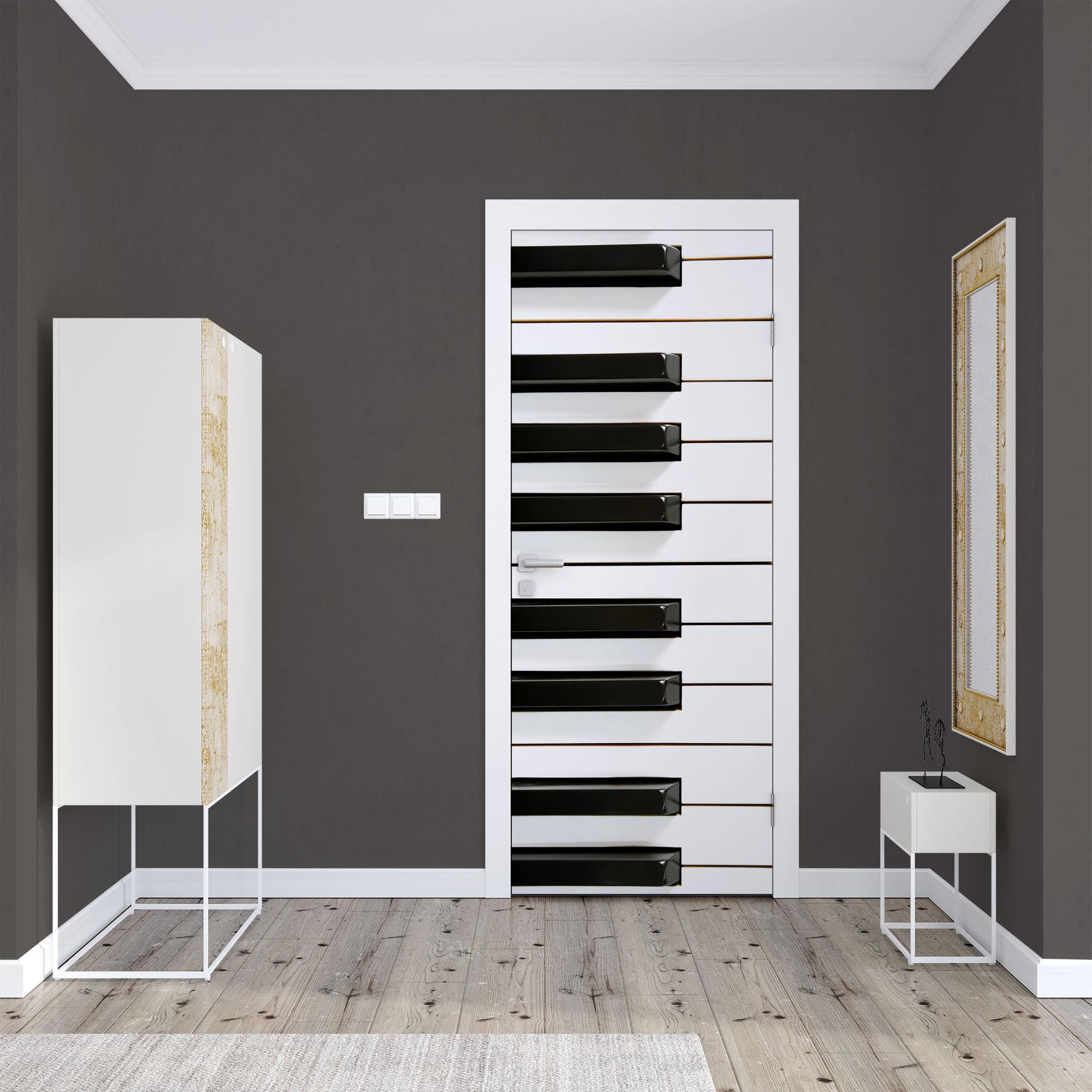 Piano Keys Door Mural: Self-adhesive Music Room Decor - Etsy