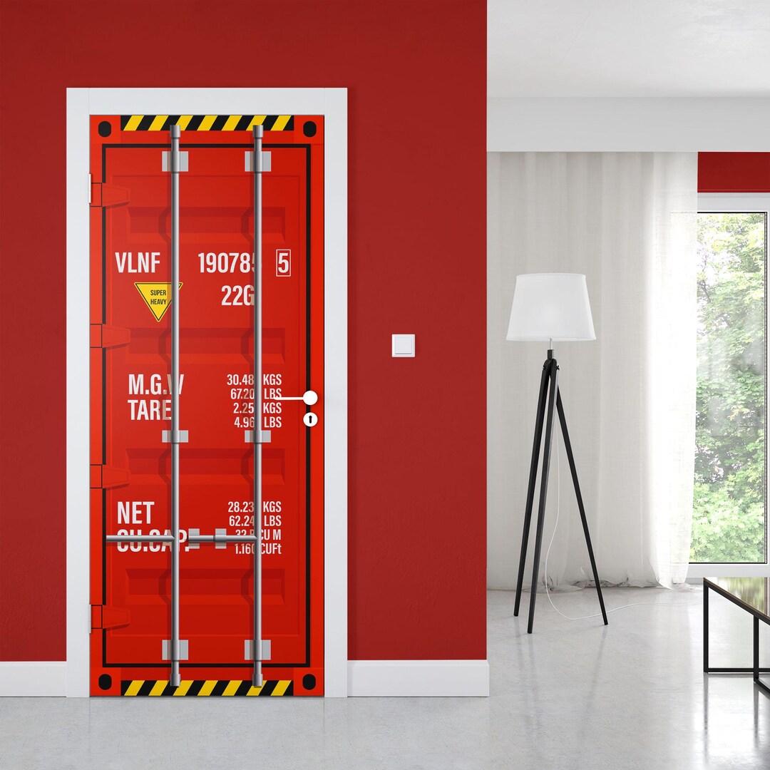 Shipping Container Door Mural: Cargo Decor Wall Decal - Etsy