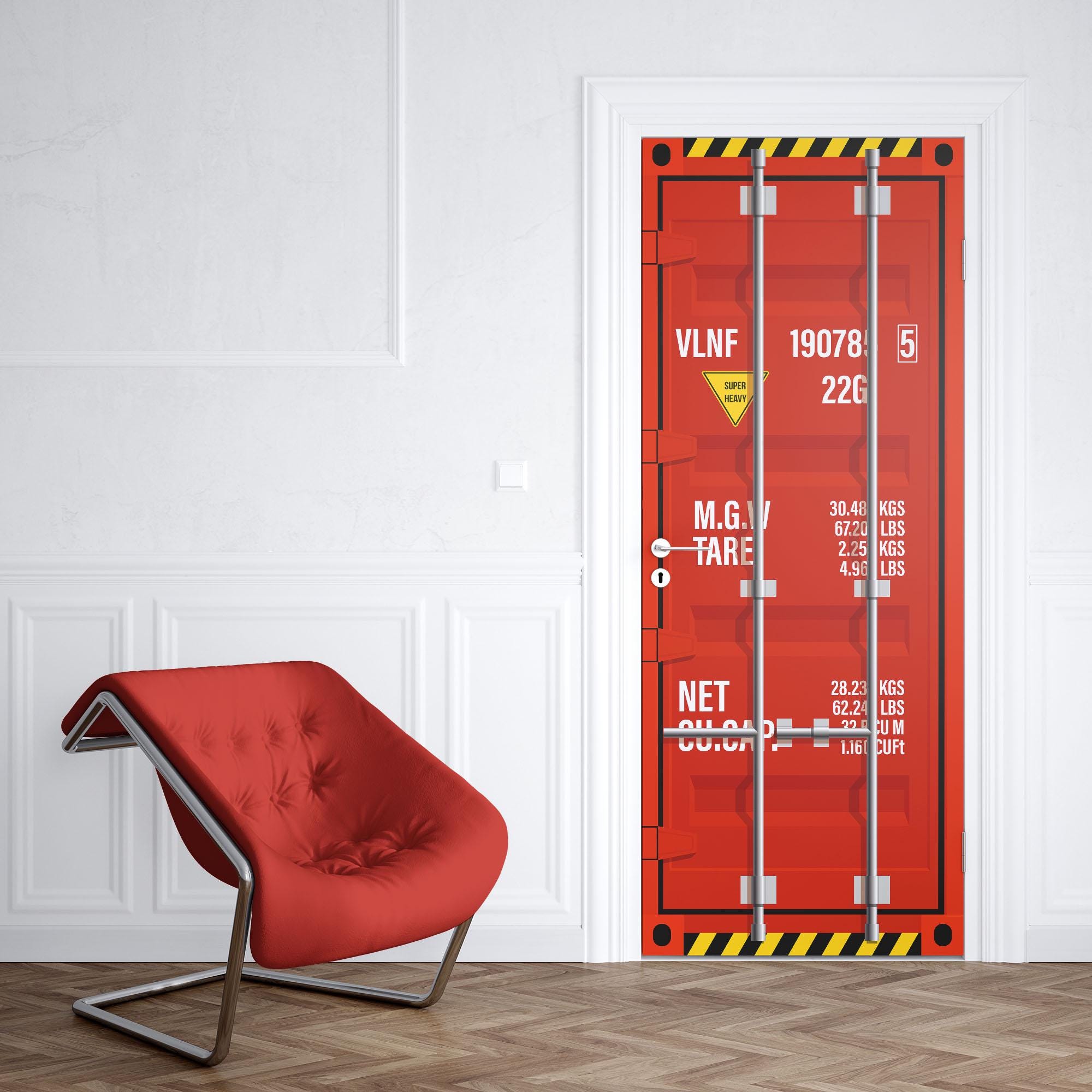 Shipping Container Door Mural: Cargo Decor Wall Decal - Etsy