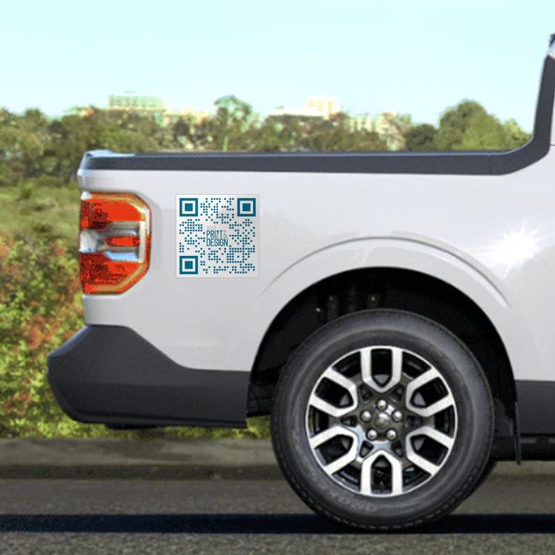 Custom Qr-code Car Magnet Sign: Business Marketing - Etsy