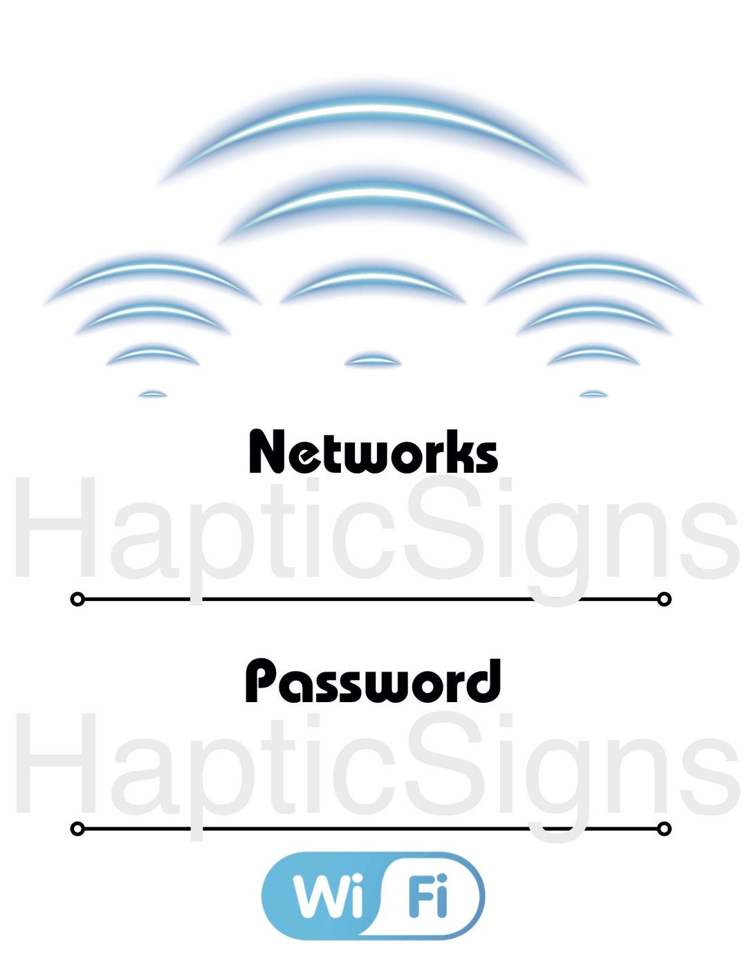 Printable 8.5x11 Wi-fi Password Sign - 2 Designs, Digital Download for ...