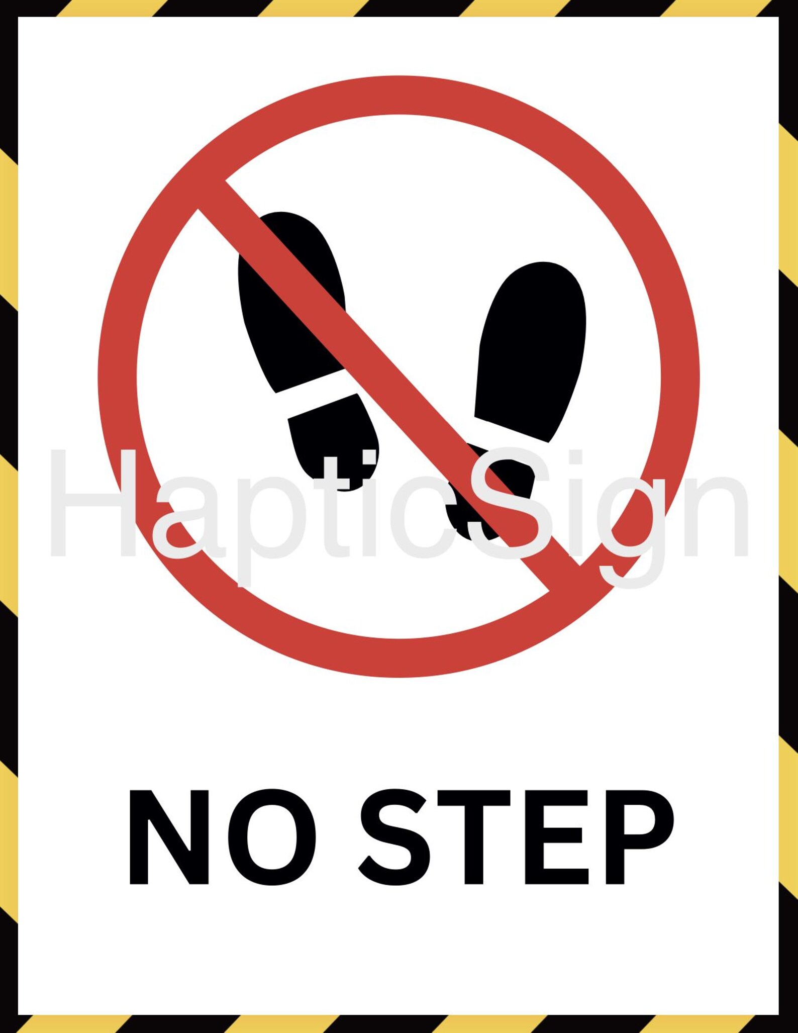 No Step Sign Printable: Safety & Caution, 8.5x11 in (digital Download ...