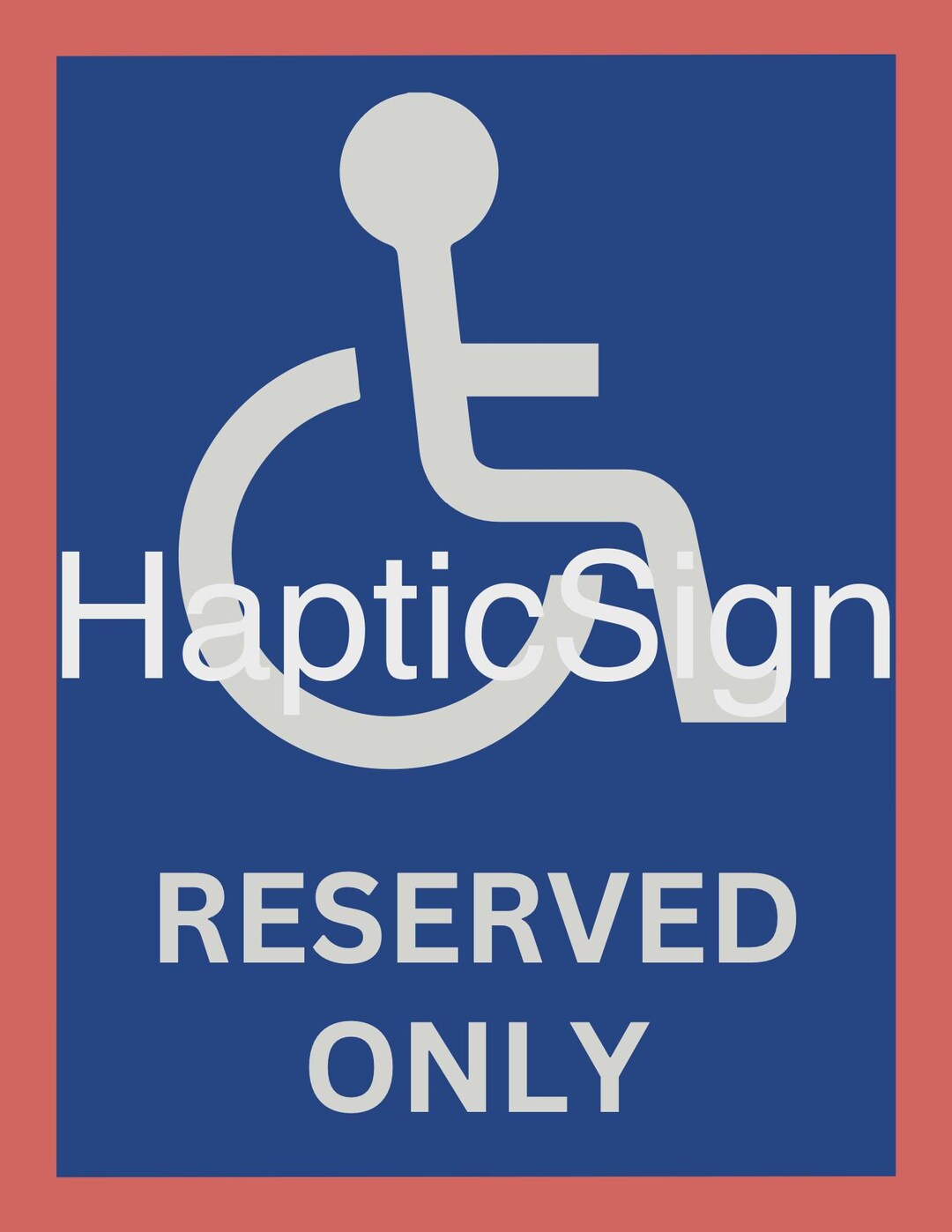 Disabled Parking Sign - Printable 8x11.5 Digital Download for ...