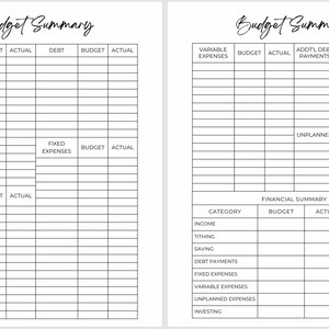 Plan My Life + Money Budget Planner - Etsy