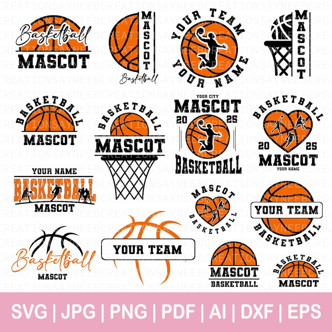 Custom Basketball Team Name Svg, Basketball Monogram Svg, Basketball ...