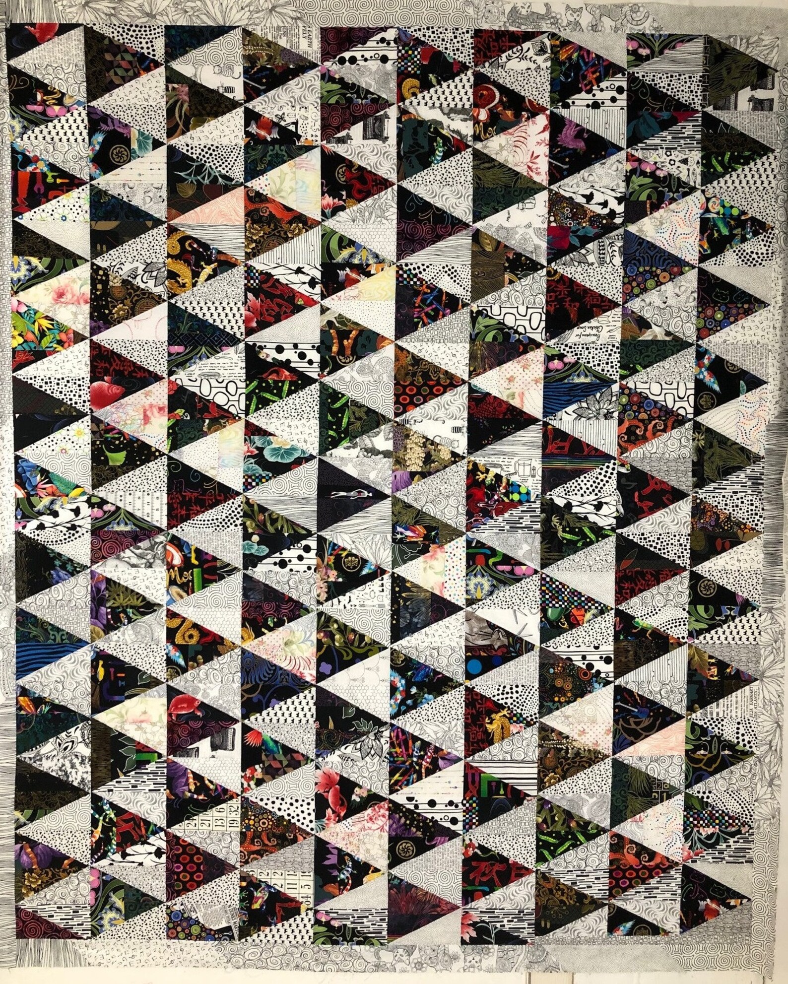 Lynne's Scrap Slab Triangle Quilts - Etsy Canada