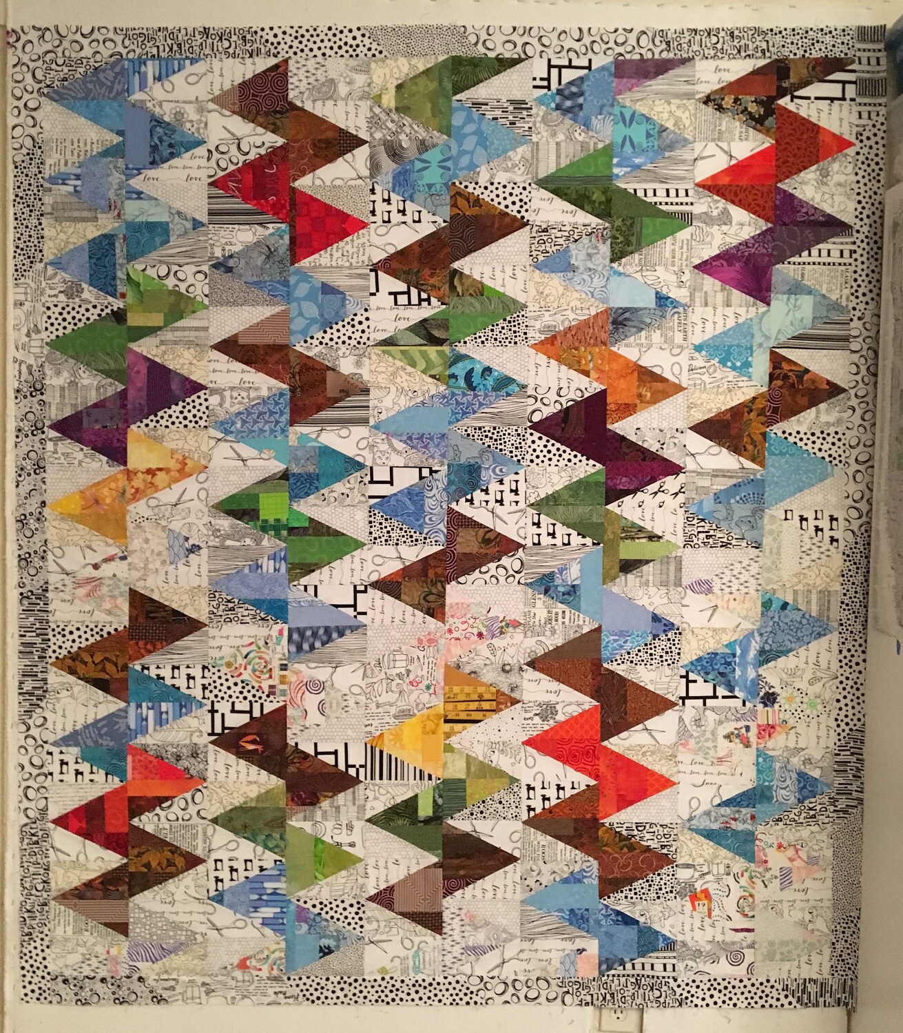 Lynne's Scrap Slab Triangle Quilts - Etsy Canada