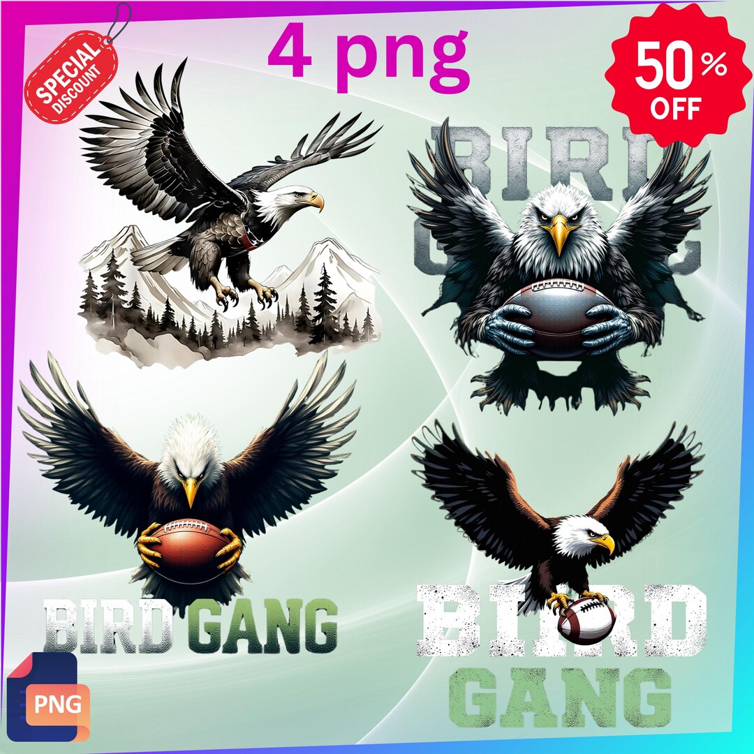 Retro Bird Gang Eagle PNG, Eagles Png, Philadelphia Eagles Football ...
