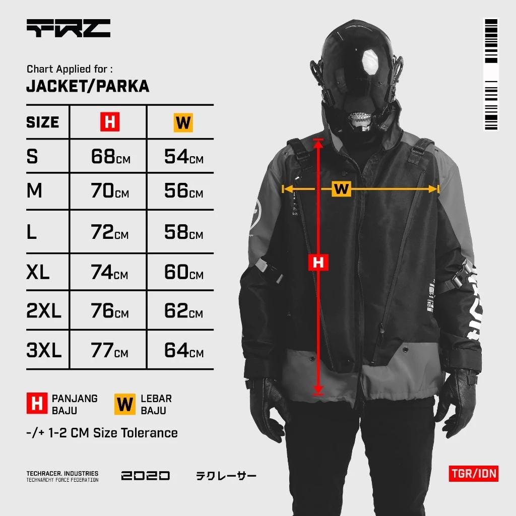 Techwear Striker Phantom Windproof , Cyberpunk Jacket, Cyber Street ...