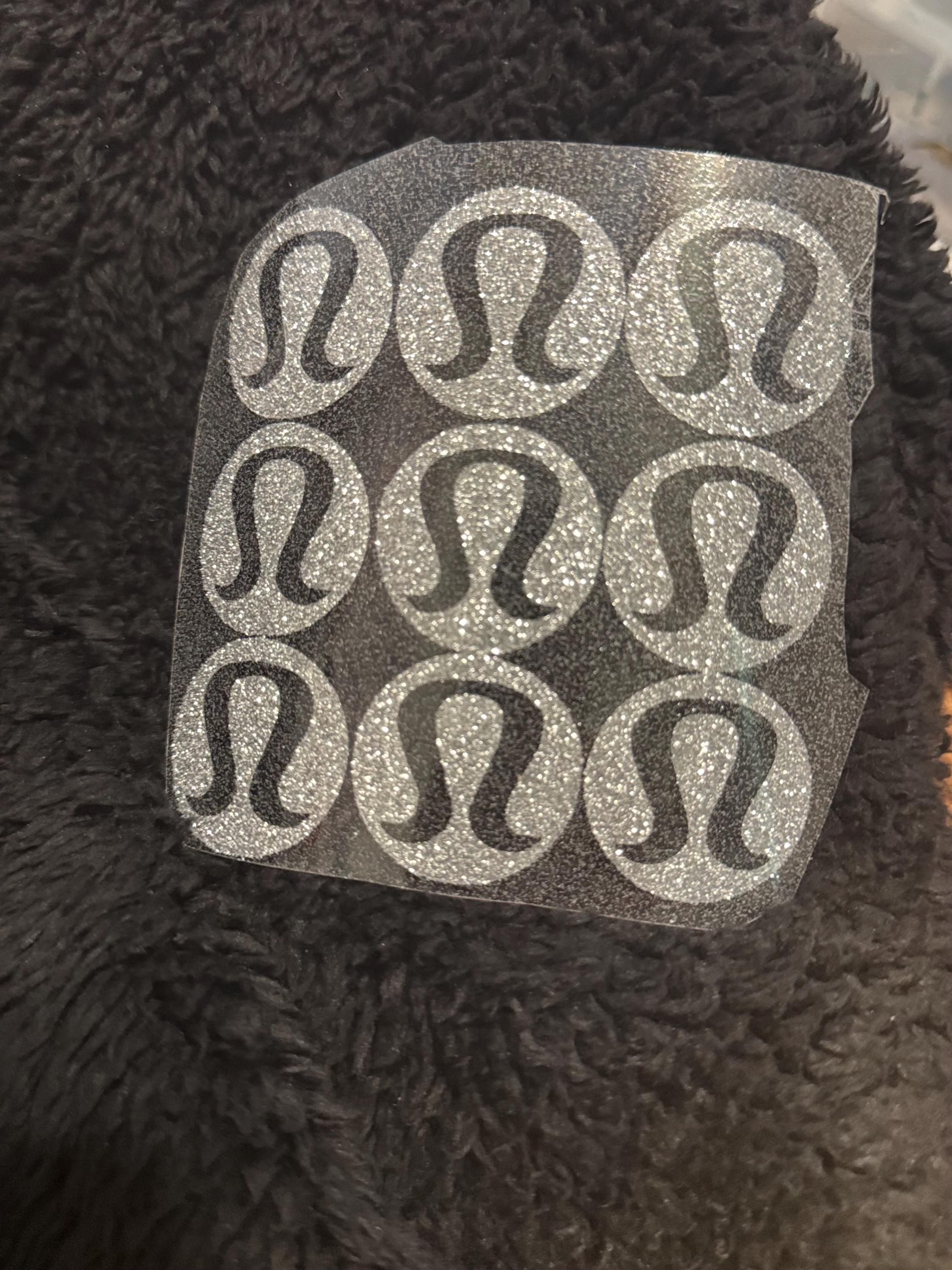 Lululemon Inspired Glitter Heat Transfer Iron on Diy Decal! Set of 9 - Etsy