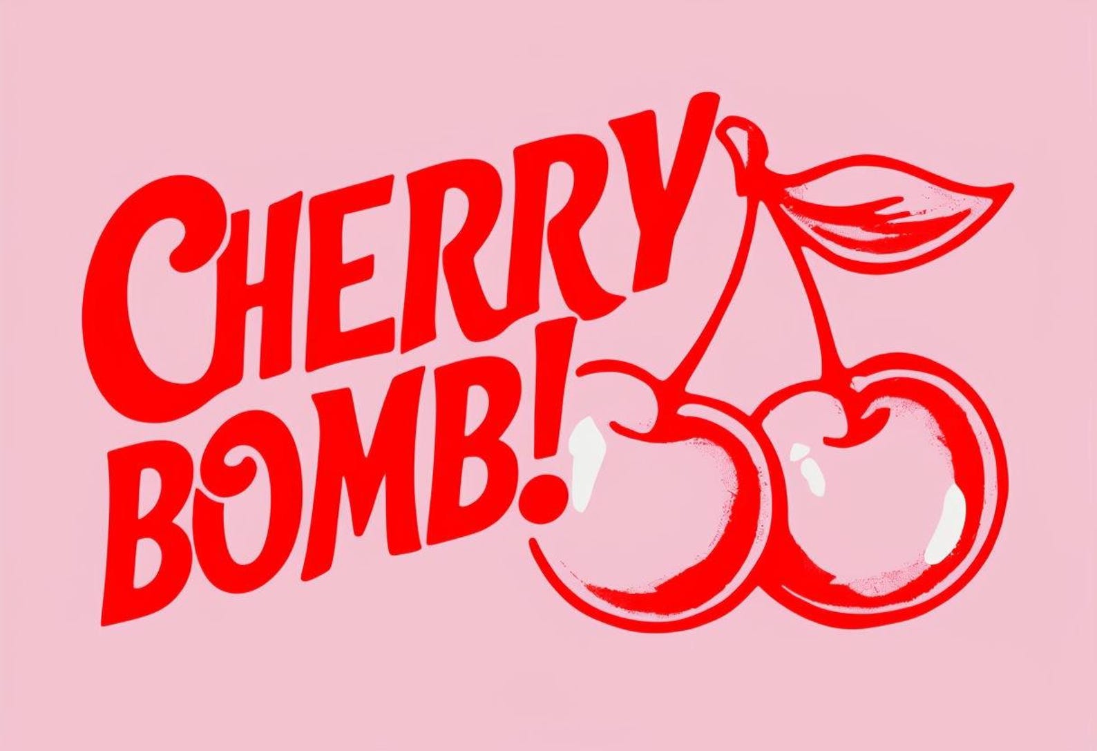 Cherry Bomb Digital T Shirt Template - Etsy