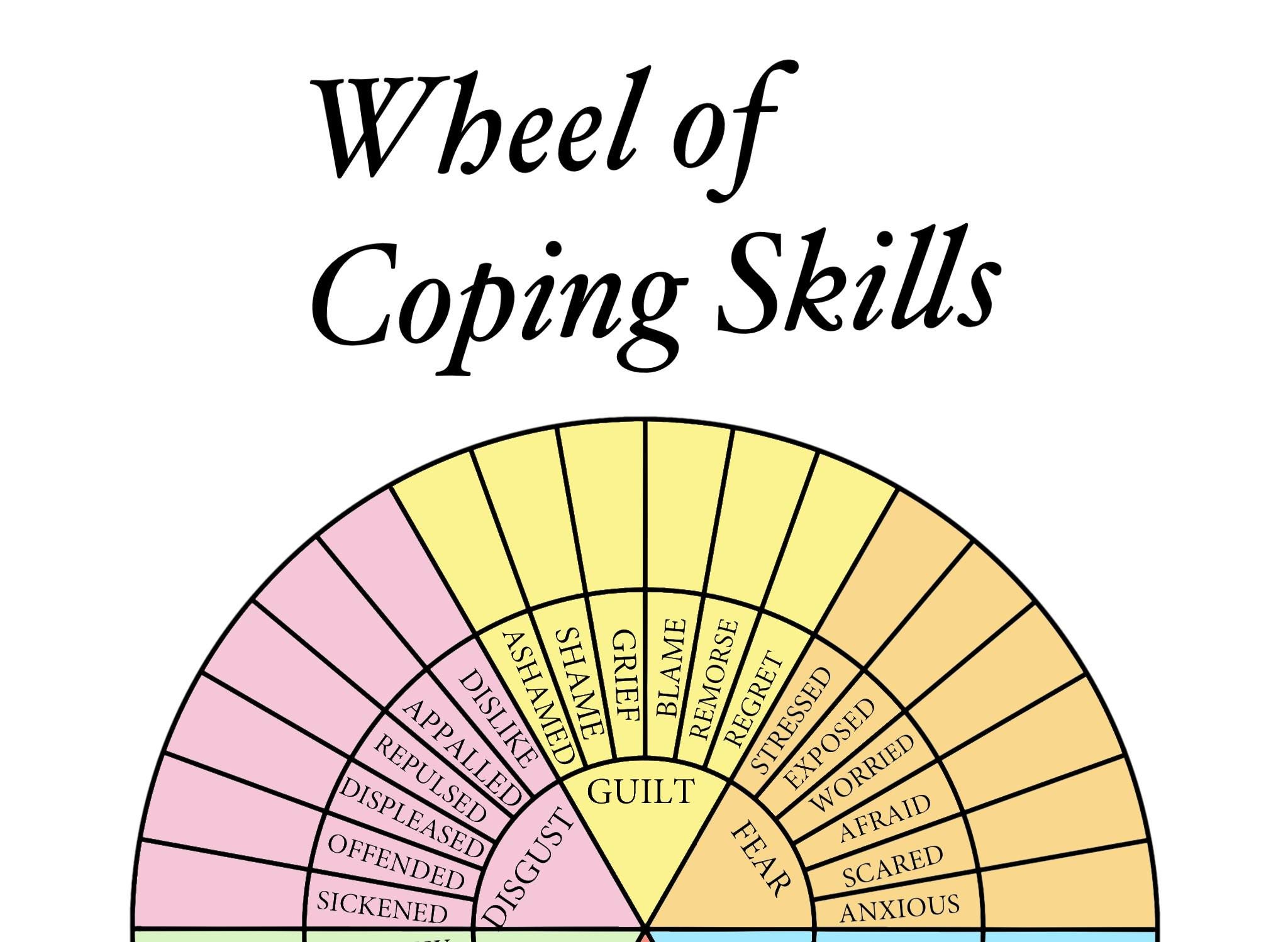 Coping Skills Wheel Bundle - Etsy