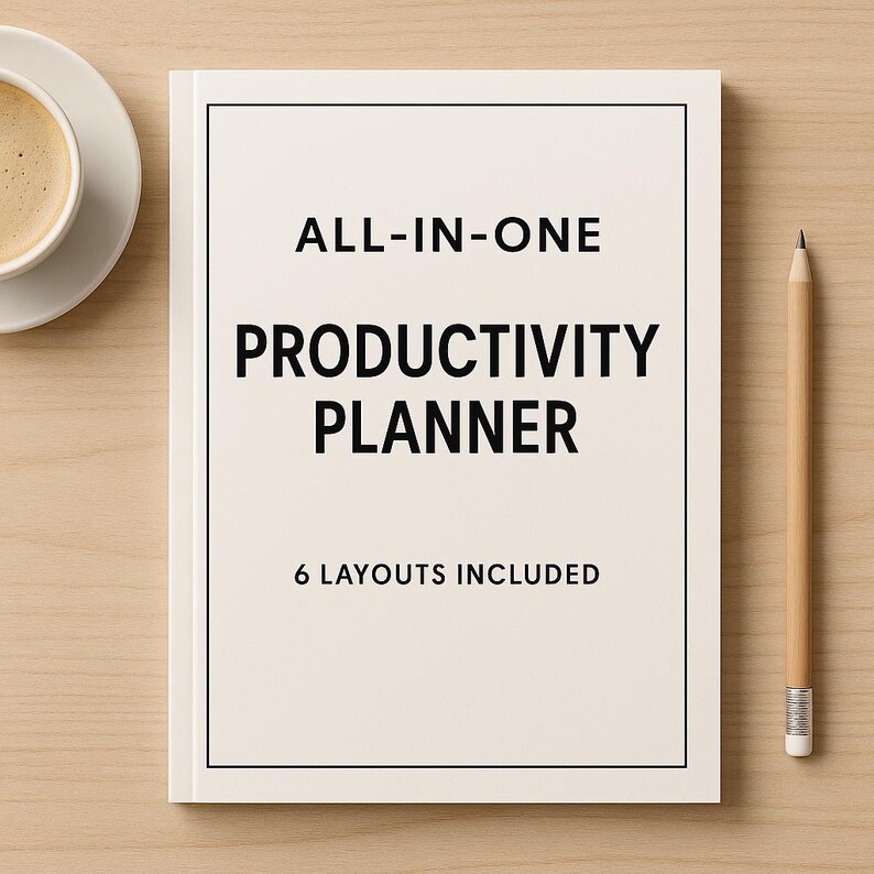 Printable Productivity Planner Bundle – 6 Layouts | Daily, Weekly ...