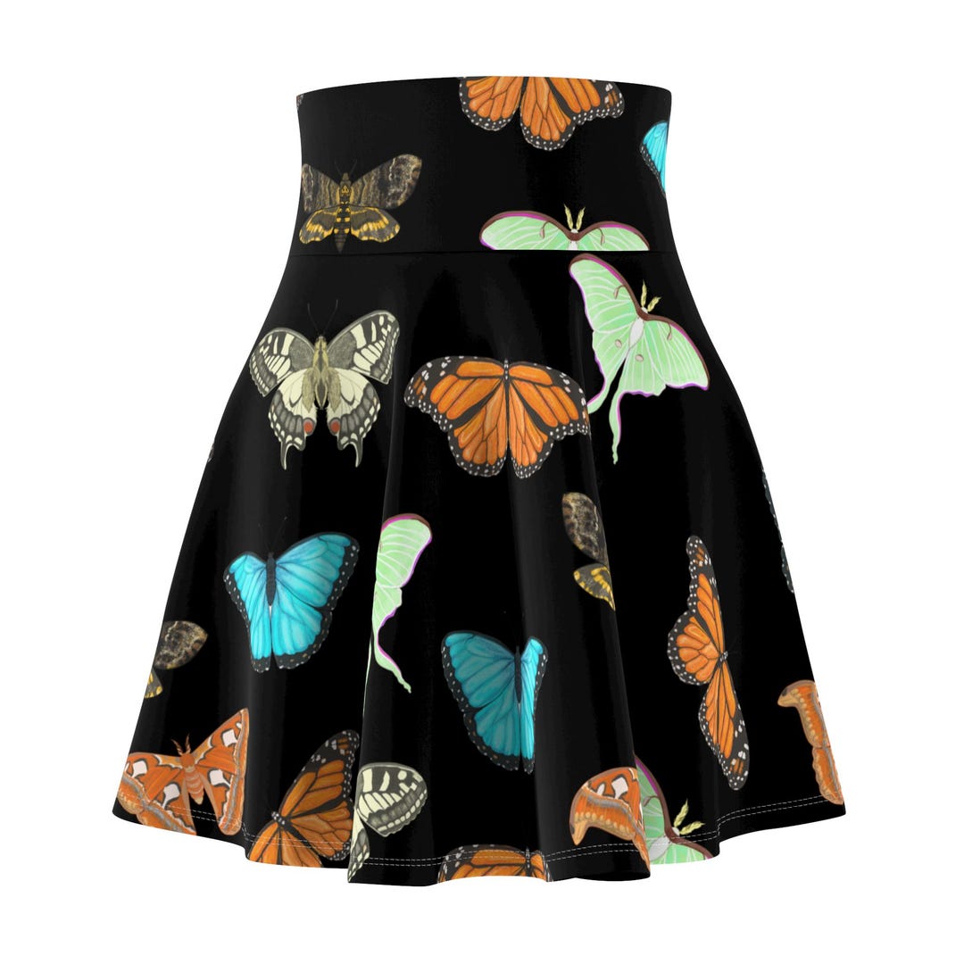 Butterfly / Moth Skirt - Black - Etsy
