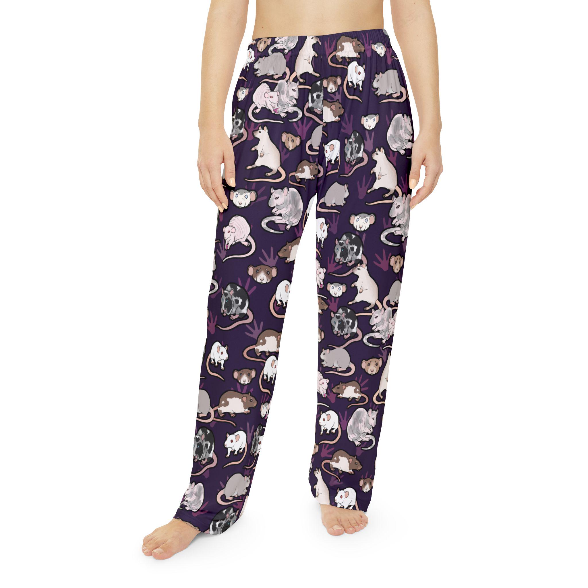 Women's Rat Pajama Pants - Purple - Etsy