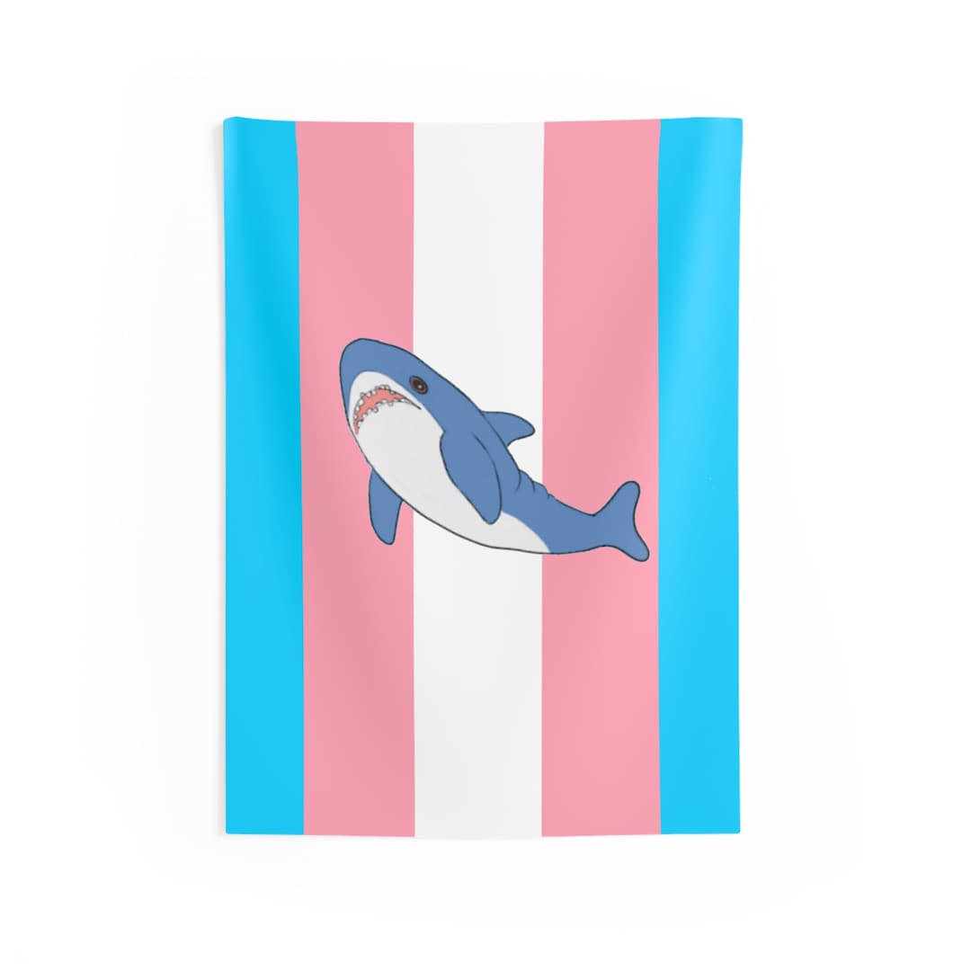 Blåhaj Trans Flag - Etsy