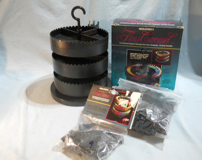 Needleform's Vintage Floss/thread Carousel Tray Organizer - Vintage ...