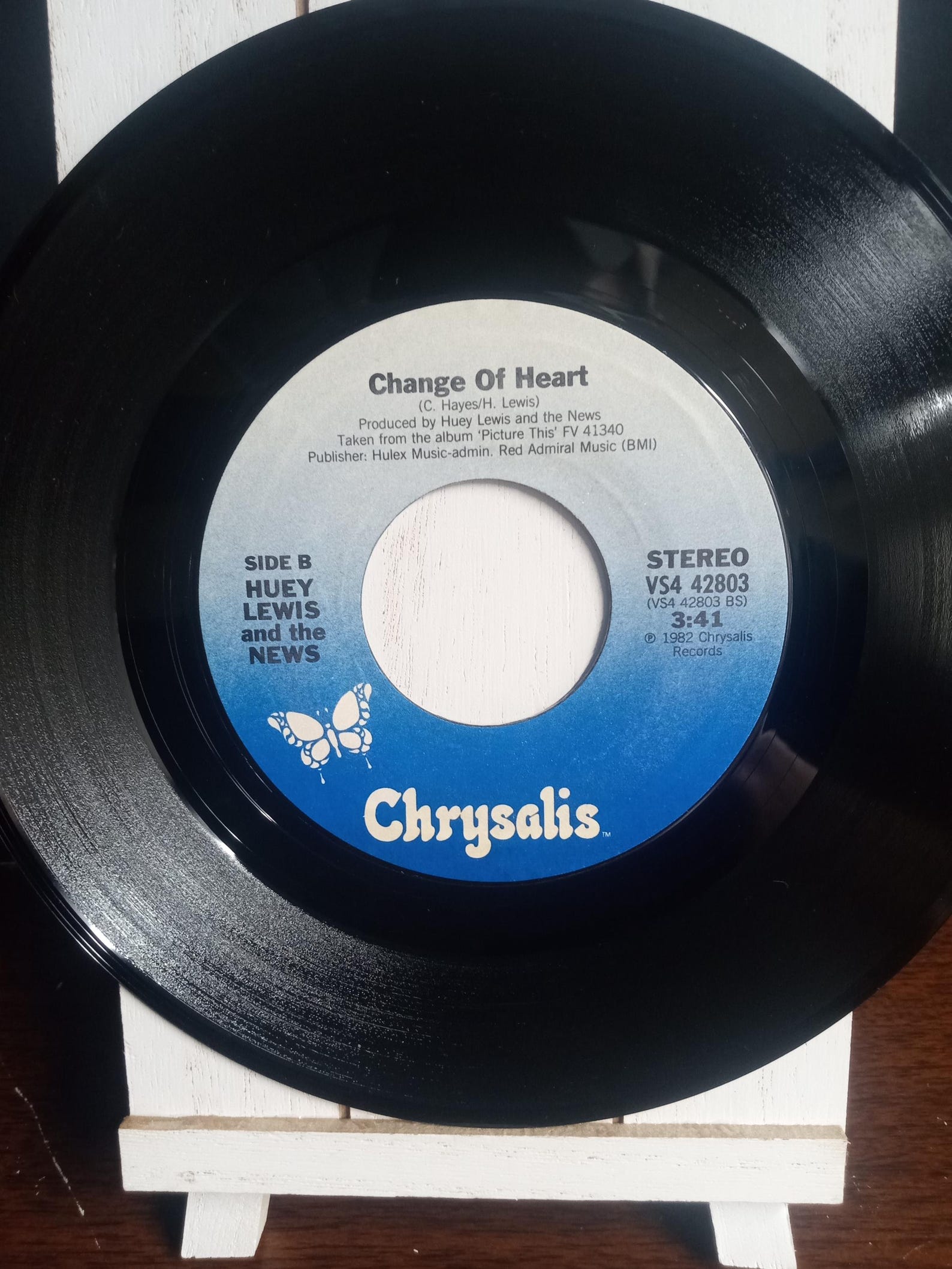 Huey Lewis and the News - If This is It / Change of Heart 45rpm Record ...