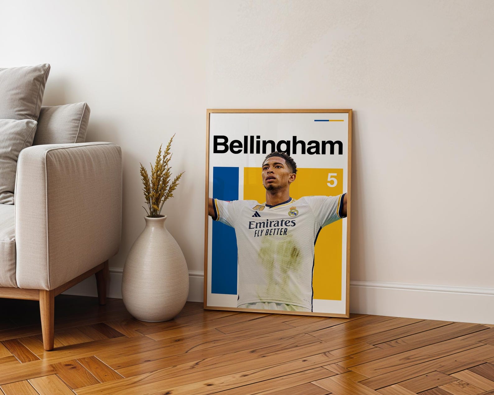 Jude Bellingham Poster - Real Madrid Wall Art - Soccer Fan Decor ...