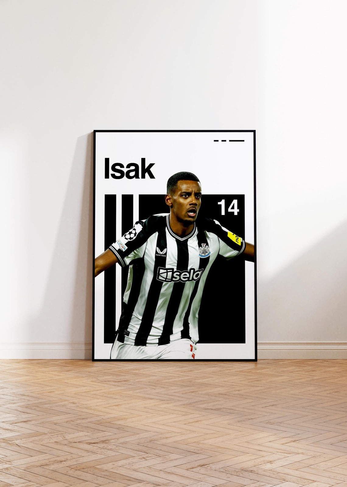 Alexander Isak Poster - Newcastle United Wall Art - Football Fan Decor ...