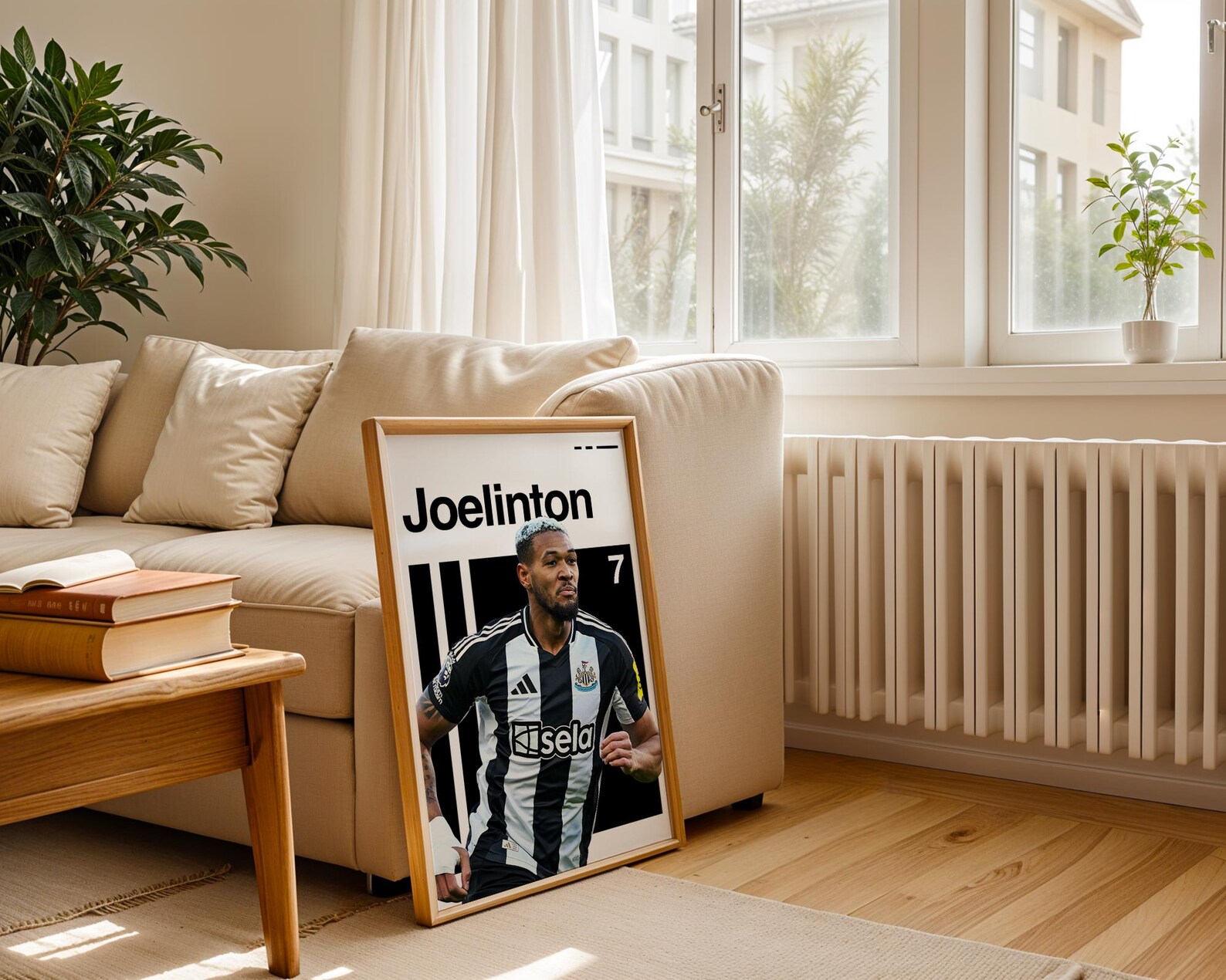 Joelinton Poster - Newcastle United Wall Art - Football Fan Decor ...