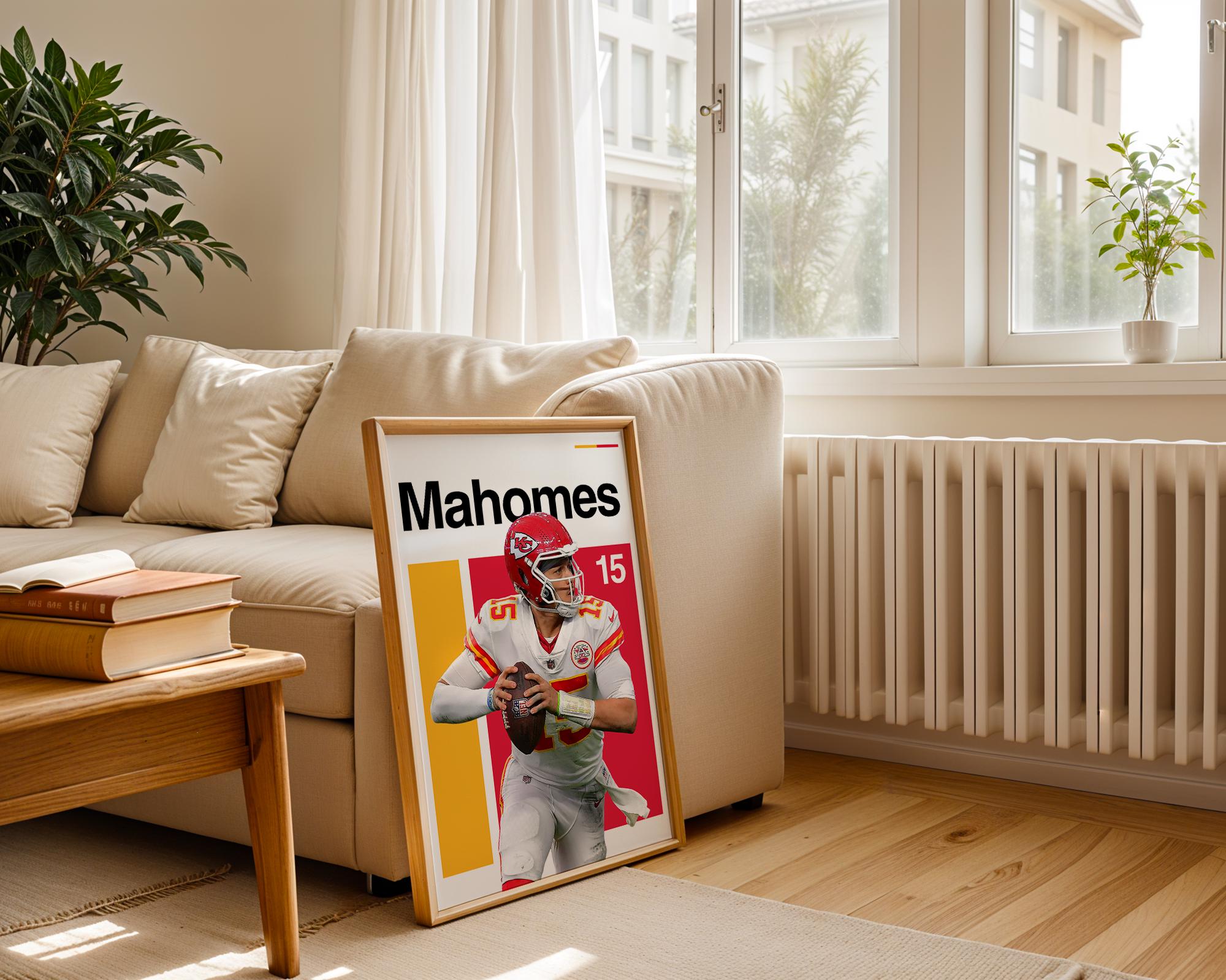 Patrick Mahomes Poster - Kansas City Chiefs Wall Art - NFL Football ...