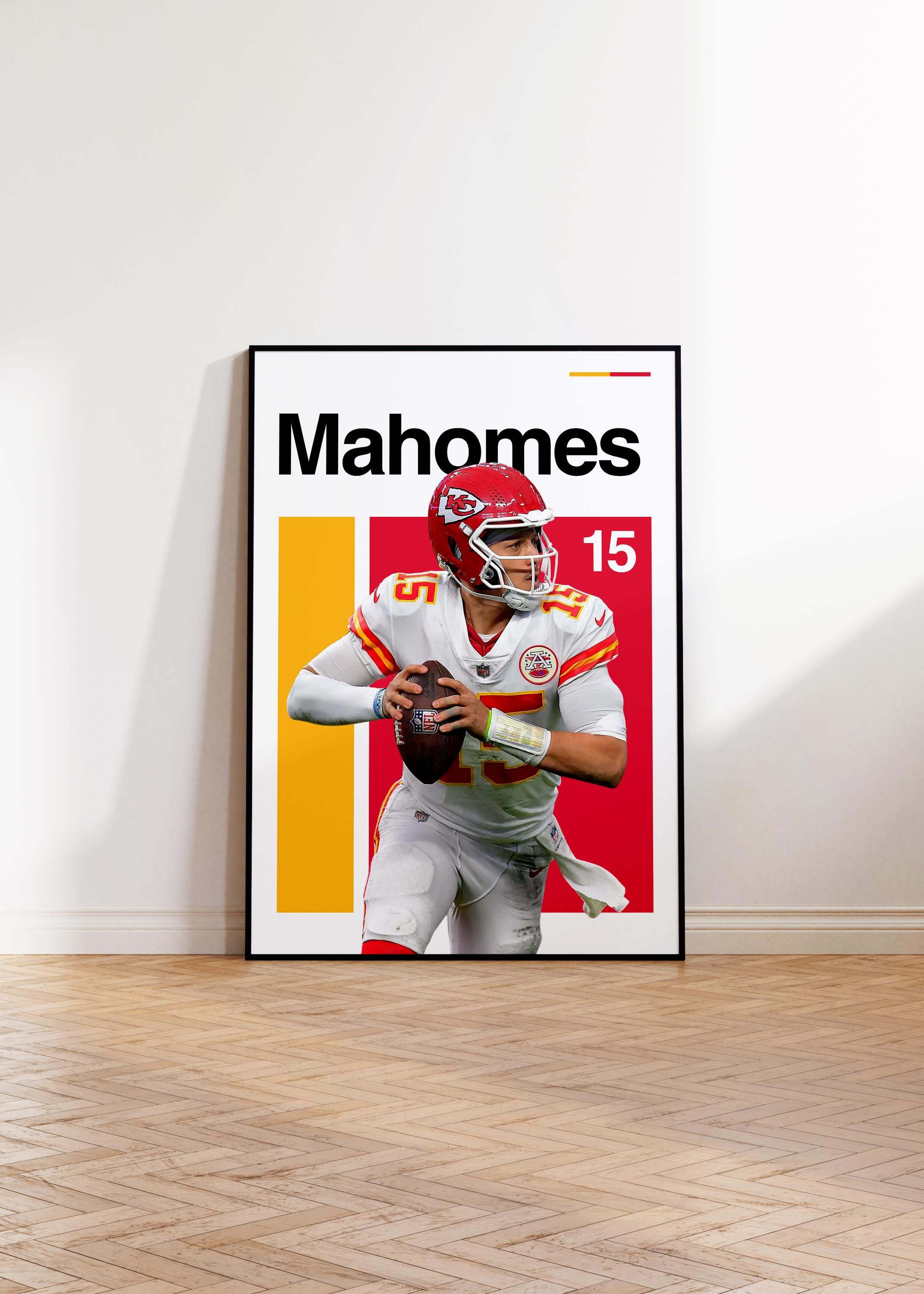 Patrick Mahomes Poster - Kansas City Chiefs Wall Art - NFL Football ...