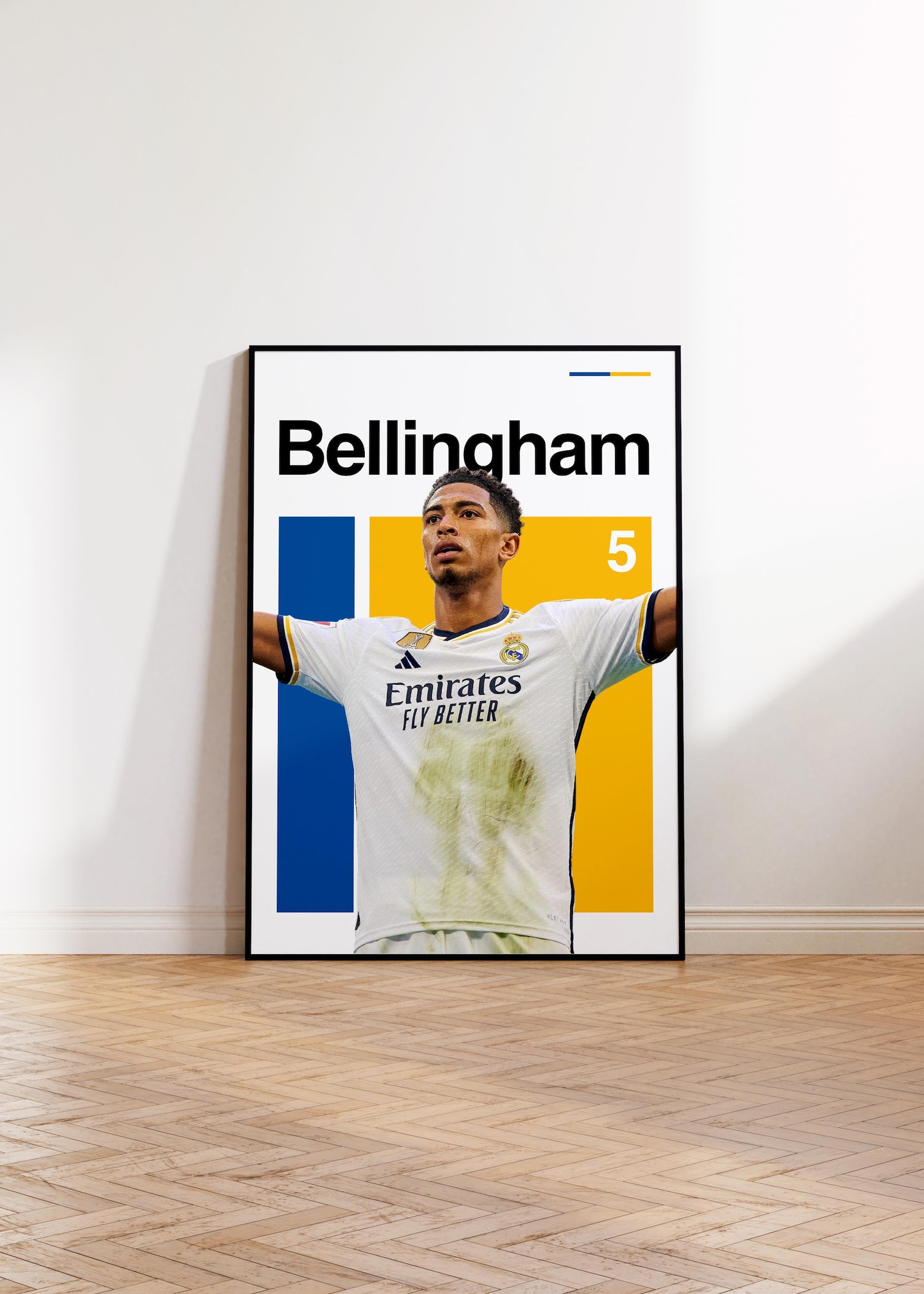 Jude Bellingham Poster - Real Madrid Wall Art - Soccer Fan Decor ...