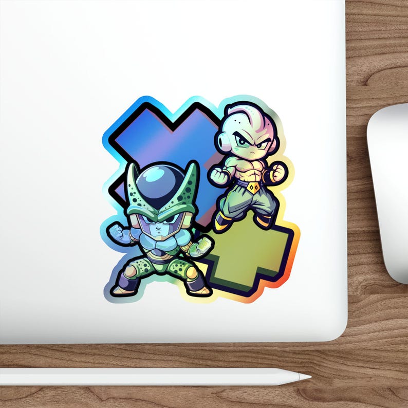 DBZ Holographic Sticker, Limited Edition Die-cut Vinyl, Anime Decal ...