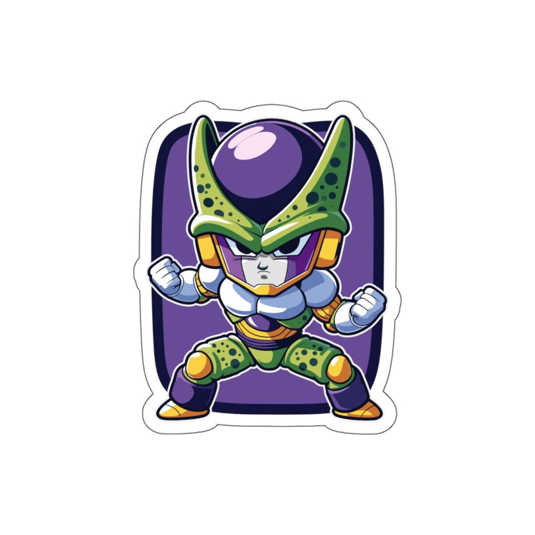 DBZ Chibi Cell Limited Edition Vinyl Sticker Anime Character Decal, Die ...