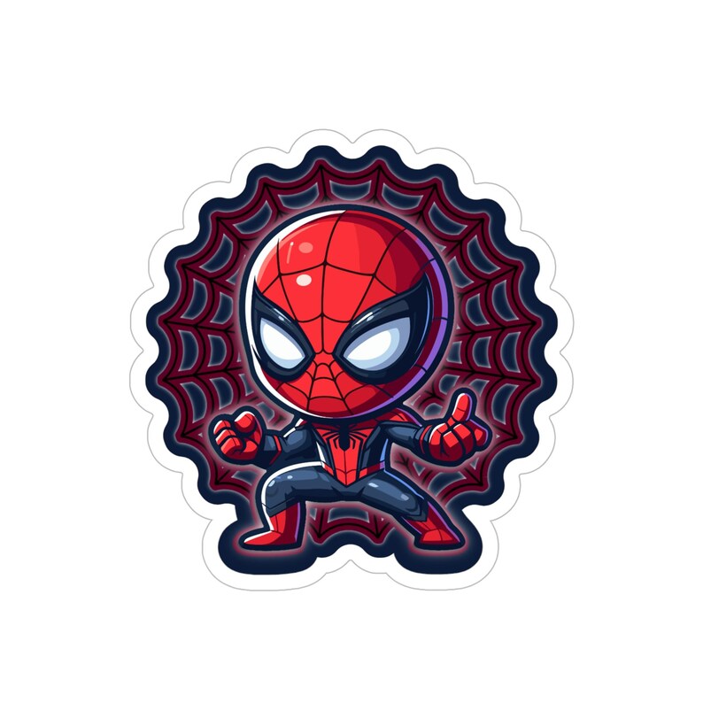 Exclusive Spider Hero Vinyl Sticker Transparent Die Cut Sticker Durable ...