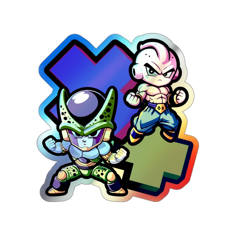 DBZ Holographic Sticker, Limited Edition Die-cut Vinyl, Anime Decal ...