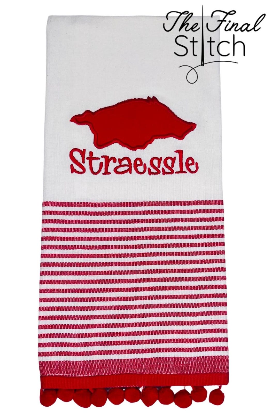Personalized Razorback Kitchen Towel - Etsy