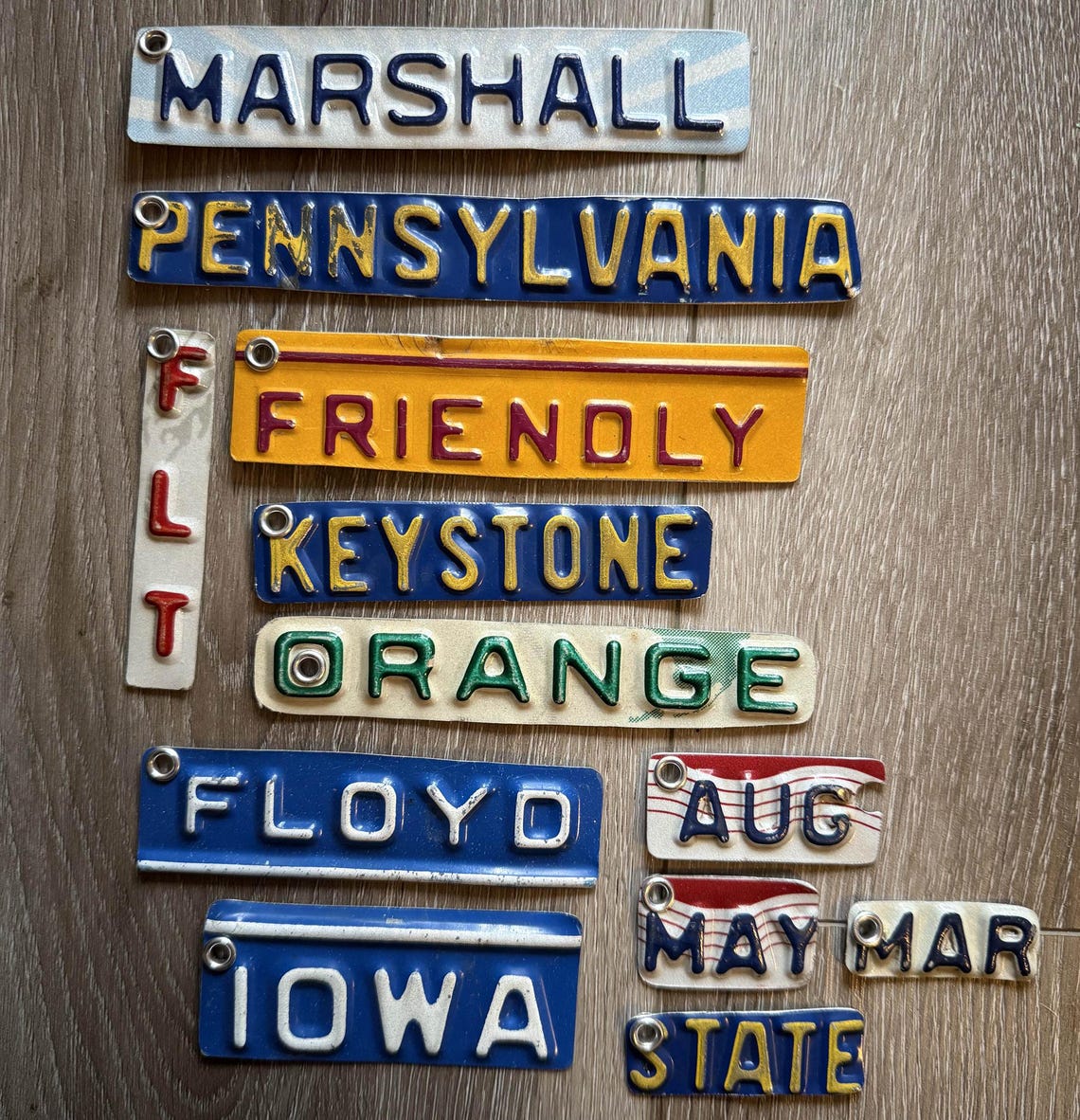 License Plate State Keychains - Etsy