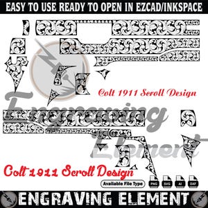 Engraving Element Colt 1911 Scroll Design - Etsy