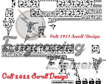 Engraving Element Colt 1911 Scroll Design - Etsy