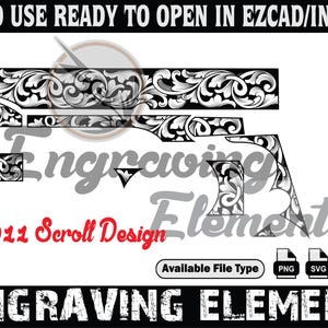 Engraving Element Colt 1911 Scroll Design - Etsy