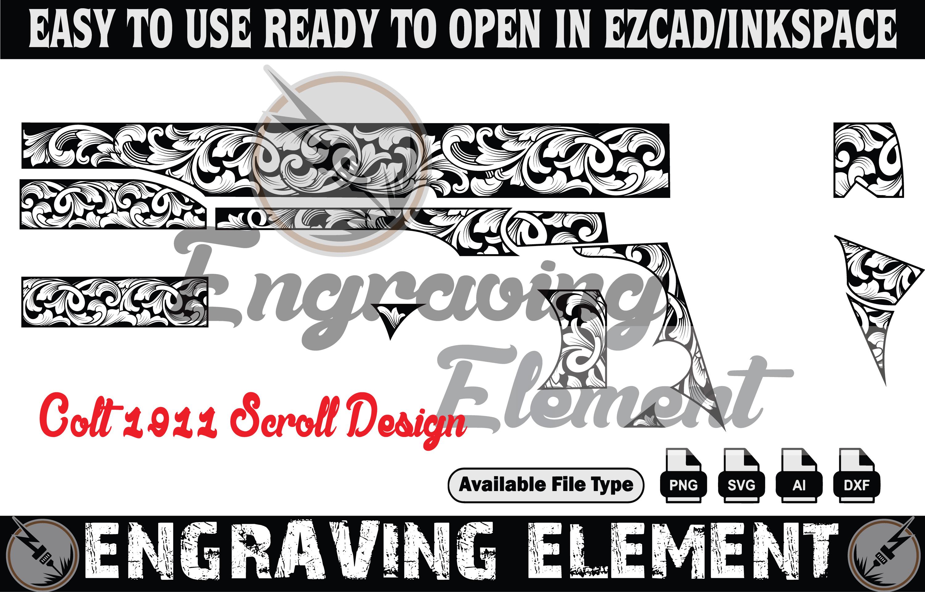 Engraving Element Colt 1911 Scroll Design - Etsy
