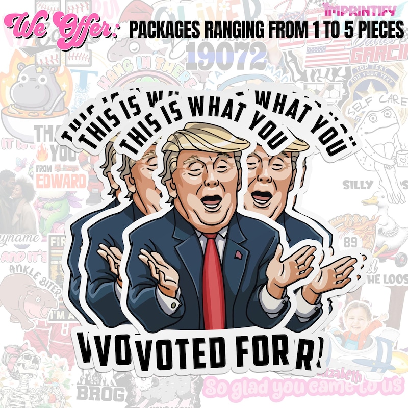 What You Voted for Stickers - Etsy