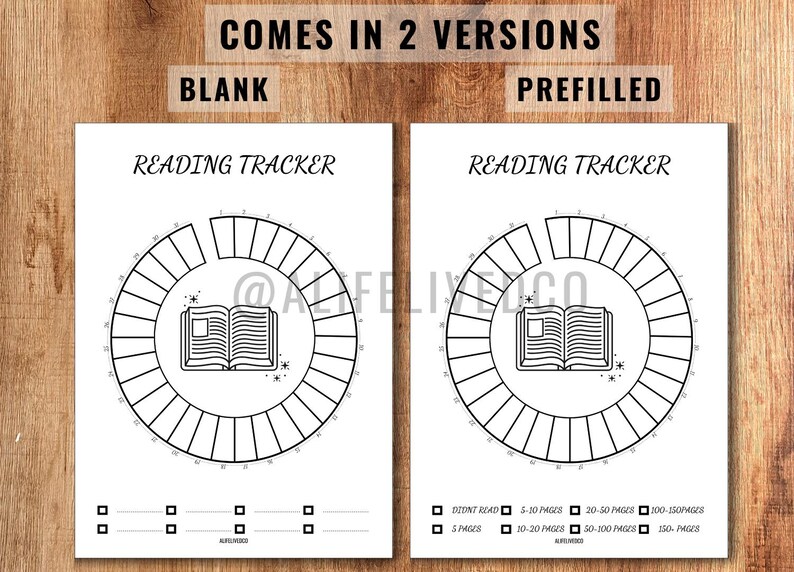 Reading Tracker - PRINTABLE Journal Page -daily Habit Tracker - Book ...
