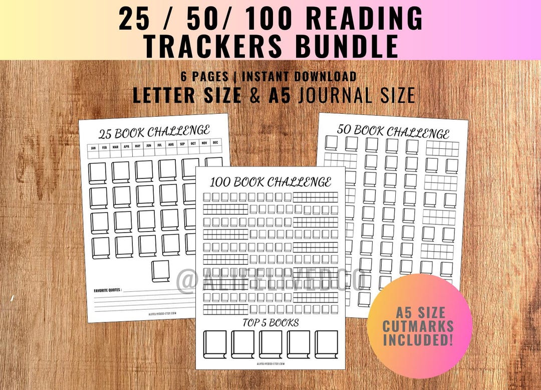 Book Reading Challenge -reading Log- Book Review - READING Journal ...