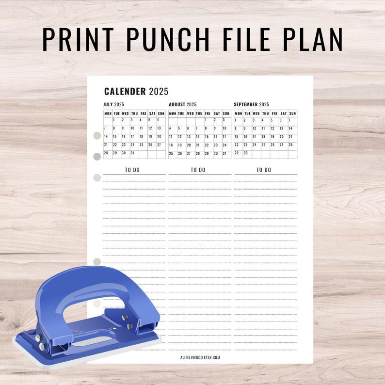 Simple Month View Planner Month at a Glance Monthly Goals Monthly to Do ...