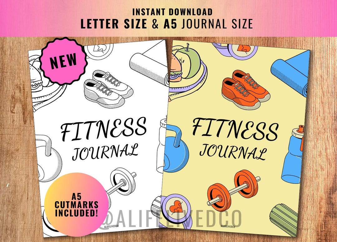 FITNESS TITLE Page - Digital Planner Pages - Printable Monthly Planner ...