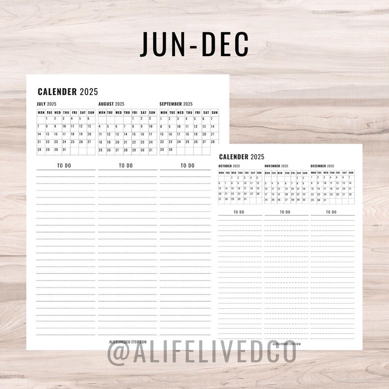 Simple Month View Planner - Month at a Glance - Monthly Goals - Monthly ...