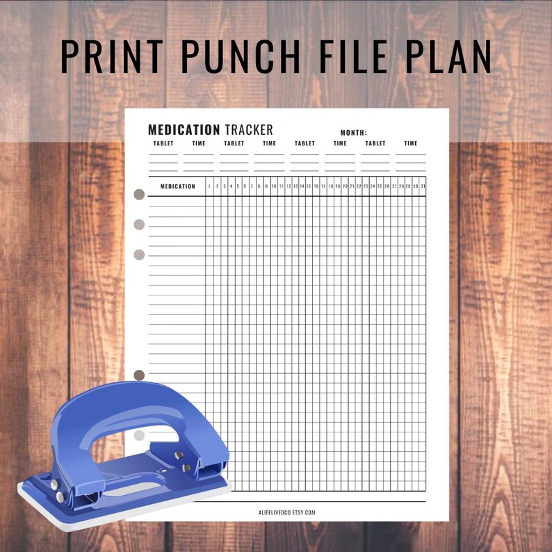 Medication Tracker - Medication Log - PRINTABLE Journal Page ...
