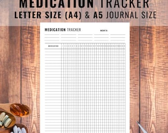 Medication Tracker - PRINTABLE Journal Page - Medication Tracker ...
